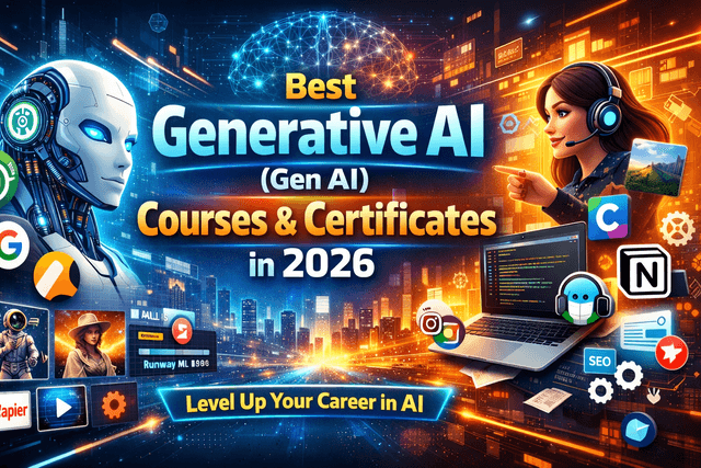 Best Generative AI (Gen AI) Courses and Certificates in 2026